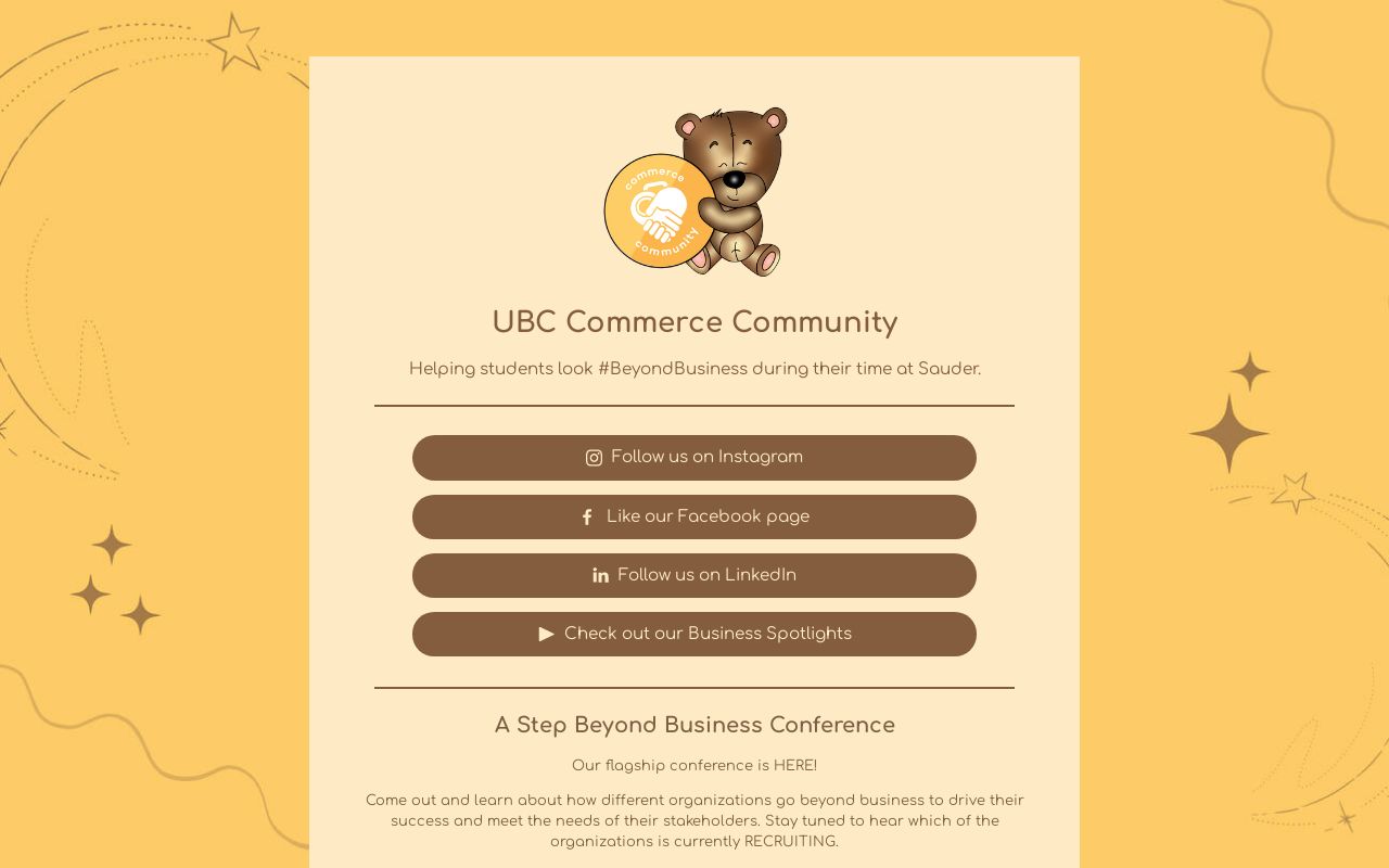 UBC Commerce Community